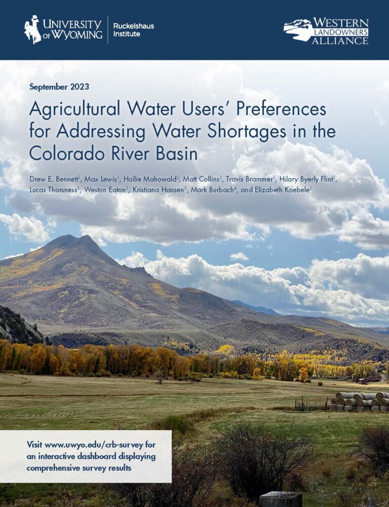 Water Survey Data Dashboard – Western Landowners Alliance