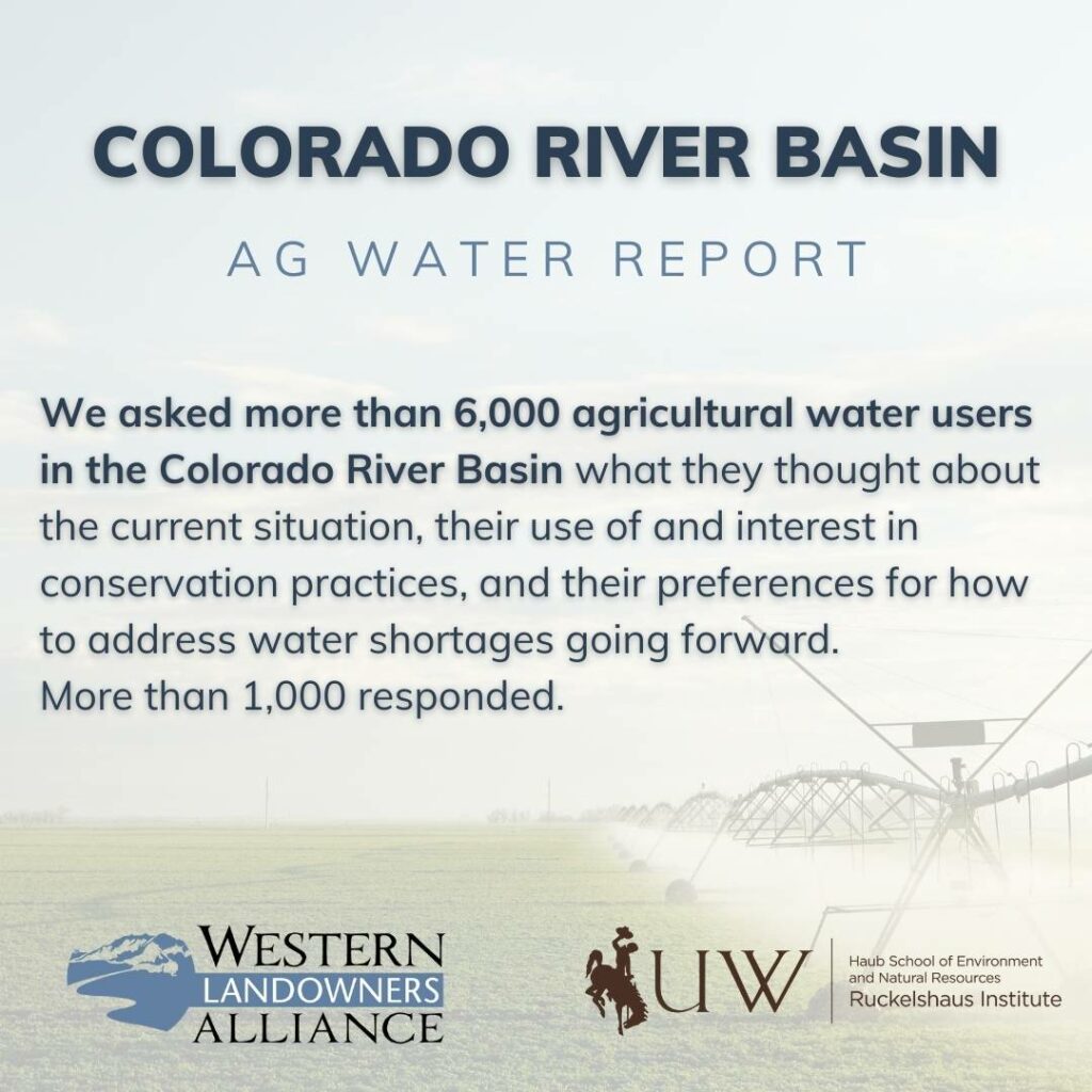 Agricultural Water Users’ Preferences for Addressing Water Shortages in ...